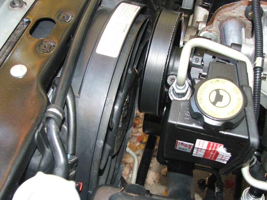 2000 cherokee top pulley hitting electric fan - Page 2 - Jeep Cherokee ...